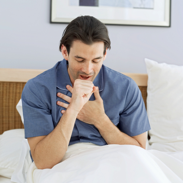 Coughing up blood or blood with mucus, due to cancer and other diseases ...